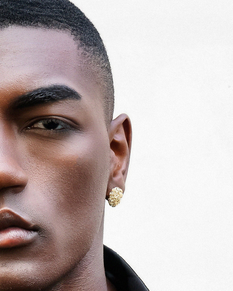Shop the Best Selection of Men's Gold Nugget Earrings | LoveBling